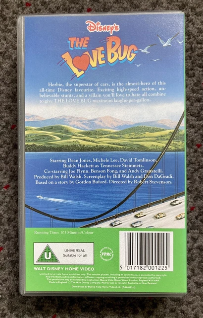 VINTAGE WALT DISNEY VHS - The Love Bug (Herbie) - Dean Jones, Michele ...