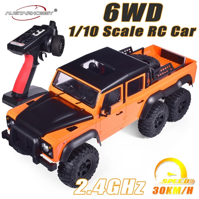 AUSTAR AX-X6 RTR 1:10 RC Car Off-Road 6x6 6WD 30KM/H 2.4Ghz Remote ...