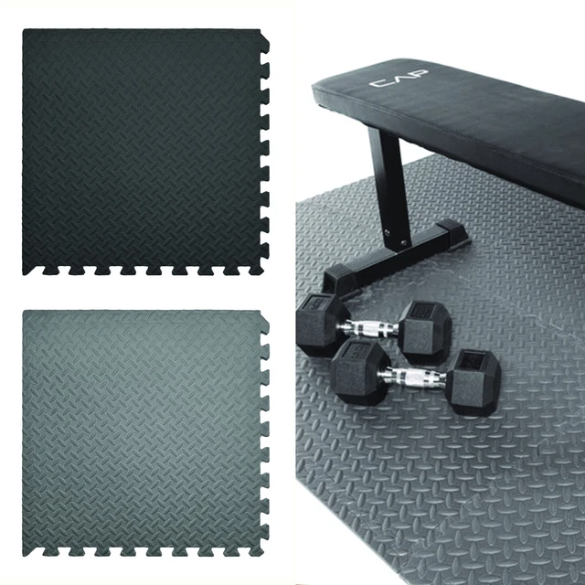 THICK HEAVY DUTY Gym Flooring Interlocking Floor Mat EVA Soft Foam Yoga ...