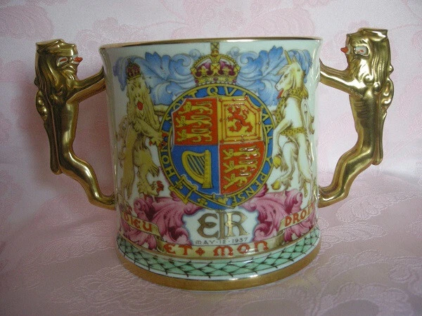 PARAGON CHINA EDWARD V111 Large Gilded Coronation Loving Cup 1937. £65. ...