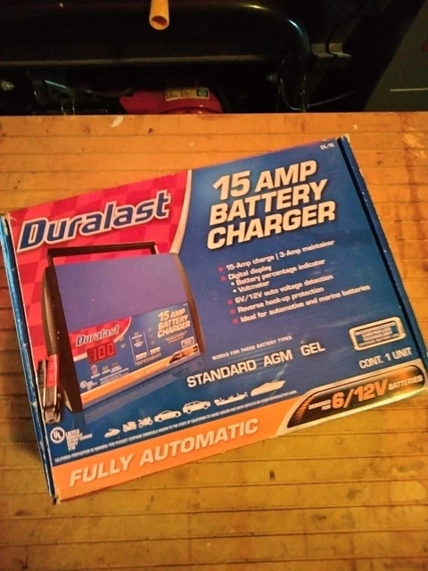 DURALAST 15 AMP Battery Charger and Maintainer Model DL-15 $53.77 ...