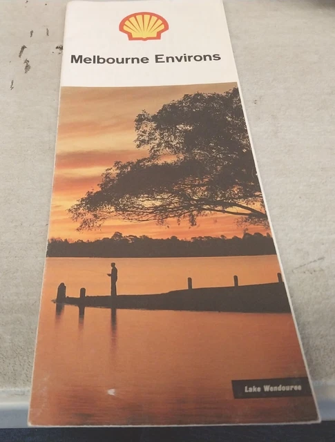 1970S SHELL OIL Co. ROAD Map Of Melbourne Victoria Australia $9.95 ...