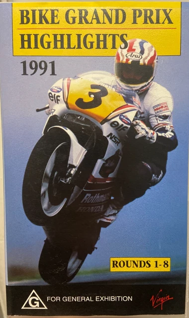 1991 BIKE GRAND Prix Rounds 1-8 Highlights VHS VIDEO TAPE (motorbike racing) $34.95 - PicClick AU