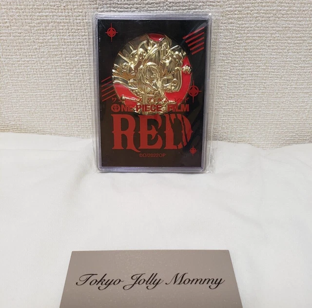ONE PIECE FILM RED Luffy Medal Coin Movie Limited Uta 50㎜ 2022 £49.42 ...