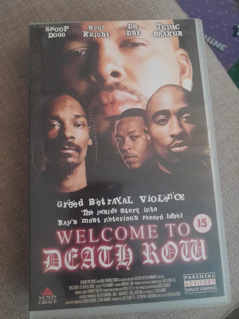 WELCOME TO DEATH Row (VHS) Tupac, Snoop Dogg Dr. Dre Suge Knight Ex ...