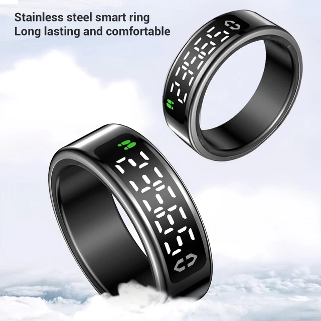 FITNESS TRACKER RING 50 Meter Waterproofing Smart Ring Video Page ...