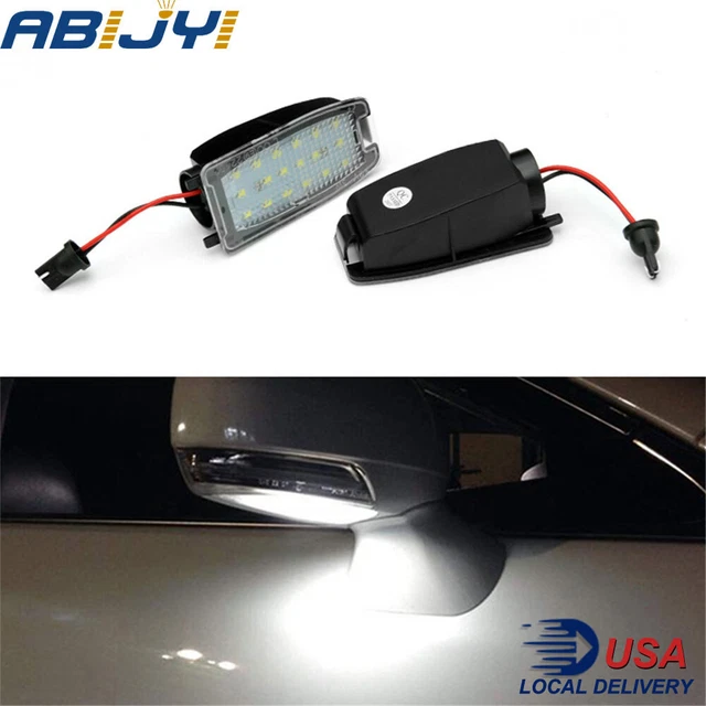 WHITE LED SIDE Mirror Puddle Lights Lamps Assembly For Land Rover Range ...