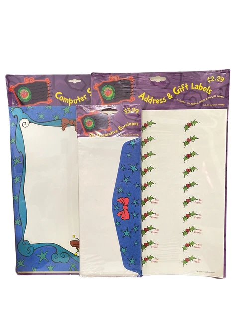 new-vintage-grinch-whoville-2000-stationary-address-label-envelope-post