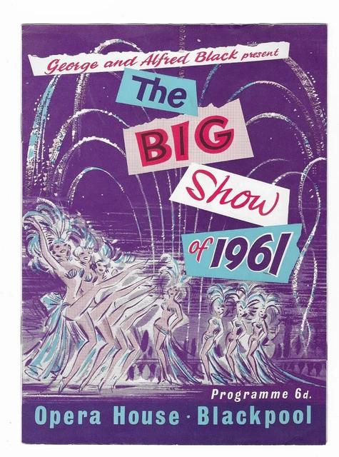 OPERA HOUSE BLACKPOOL 1961 Shirley Bassey Cliff Richard Shadows Richard ...