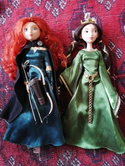 DISNEY MATTEL BRAVE Queen Elinor And princess Merida Dolls £75.00 ...