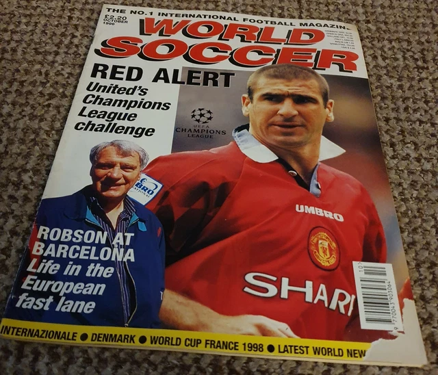 WORLD SOCCER MAGAZINE October 1996 Eric Cantona/Bobby Robson £5.99 ...