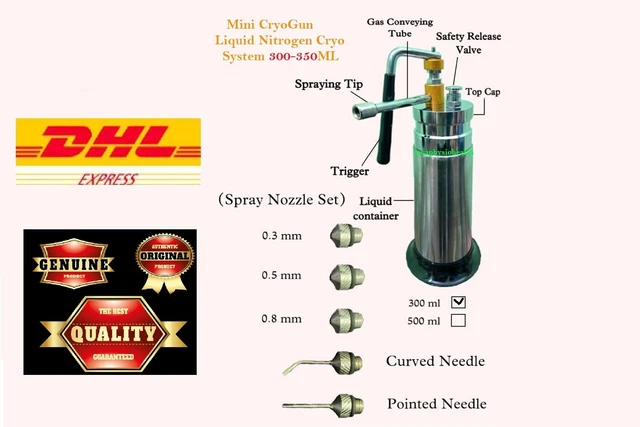 NUOVO CONTENITORE DI azoto liquido Cryo Can Cryo Spray Cryo lattina ...