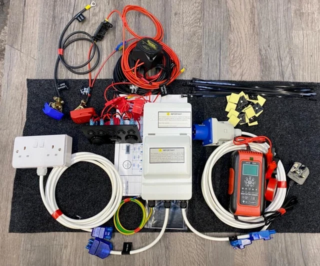 PRE WIRED ELECTRIC Kit Self Build Campervan Conversion, hookup 230v 12v ...