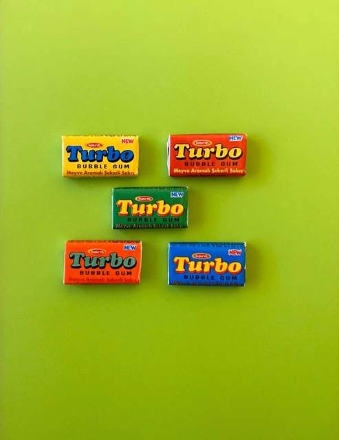 UNOPENED TURBO KENT 2007 GUM, TURBO BUBBLE GUM, CHEWING GUM COLLECTION ...