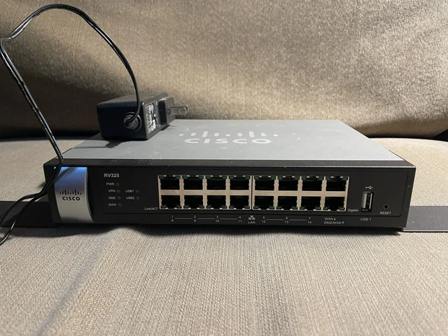CISCO RV325 14-PORT Gigabit Wired Router - RV325-K9-NA $30.00 - PicClick