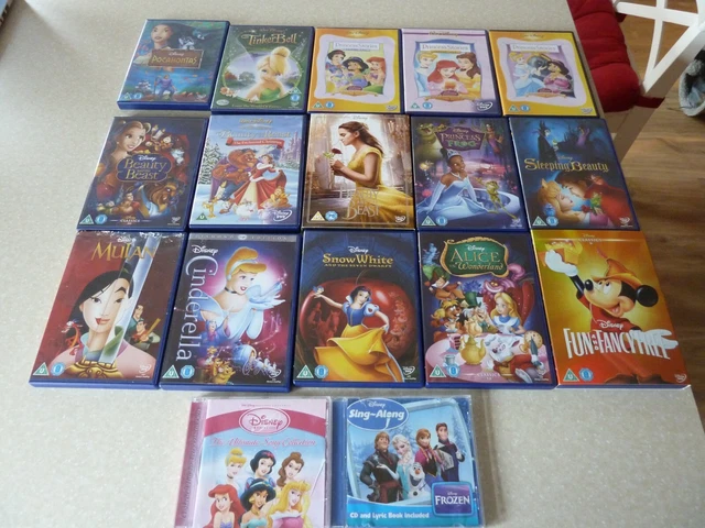 LARGE DISNEY DVD Bundle Mainly Princess £10.00 - PicClick UK