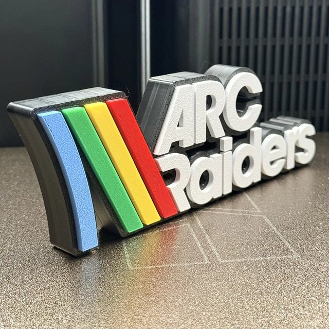 ARC RAIDERS 3D Printed Logo Display – Gaming Desk Decor – Multicolor ...