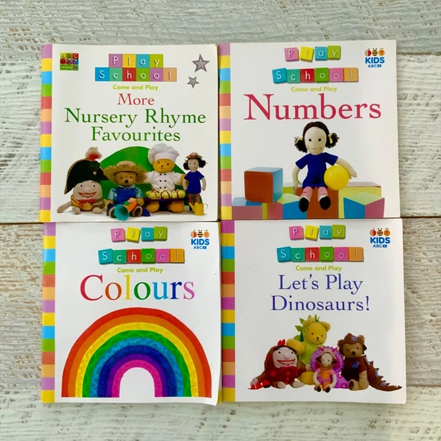 PLAY SCHOOL PAPERBACK Books Words Colours numbers nursery rhymes play ...
