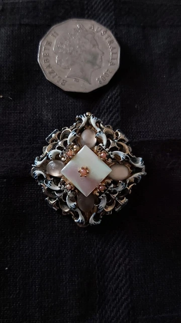 VINTAGE 1960S ARCANSAS / Elizabeth Reimer Signed Brooch Pendant $59.00 ...