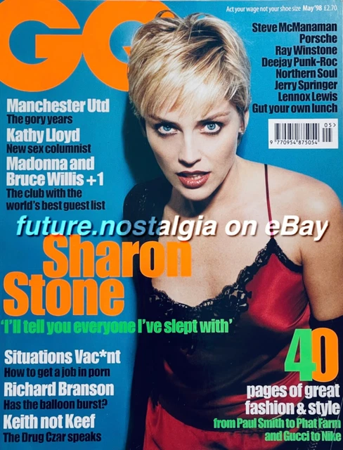 SHARON STONE RICHARD BRANSON RAY WINSTONE GQ Magazine May 1998 £49.99 ...