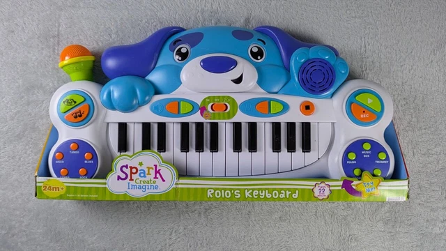 SPARK CREATE IMAGINE Animal Keyboard Toy Musical Instrument Puppy Piano ...