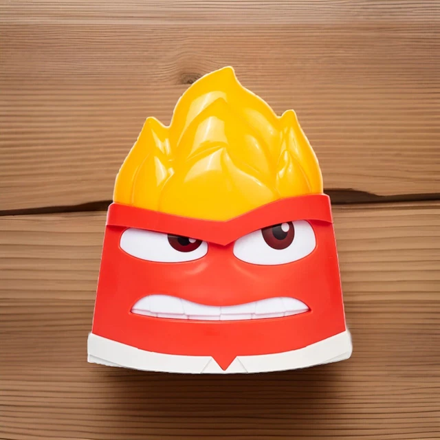 DISNEY PIXAR ANGER Emotion Inside Out 2 Fire Light Up Popcorn Bucket ...