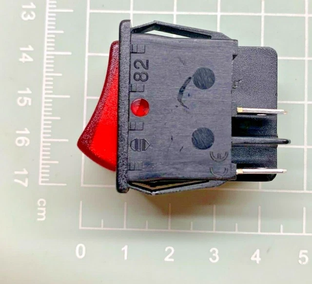 EVEREL SX82 SERIES Double-Pole Switch 20A, red illuminated £8.00 ...