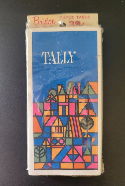 VINTAGE THREE TABLE Progressive Bridge Tallies Tally Cards $8.99 - PicClick