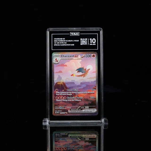 TAG 10 CHARIZARD EX 199/165 S&V 151 SIR Holo Pokemon Card - Gem Mint ...