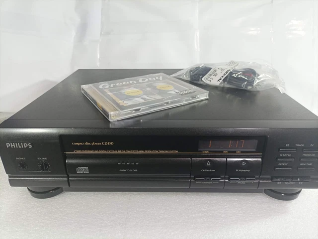 PHILIPS CD130/05B CD Compact Disc Player Deck - Black - Retro Vintage ...