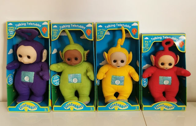VINTAGE 1996 FULL Set Teletubbies Talking & Singing Soft Plush Toys ...