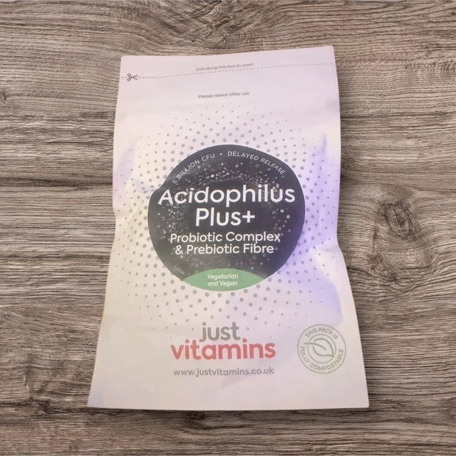 ACIDOPHILUS PLUS + Probiotic Complex And Prebiotic Fibre 90 Capsules £ ...