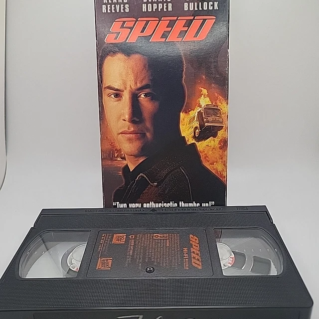 SPEED VHS (1994) Keanu Reeves Sandra Bullock Video Tape Fox Video Made ...