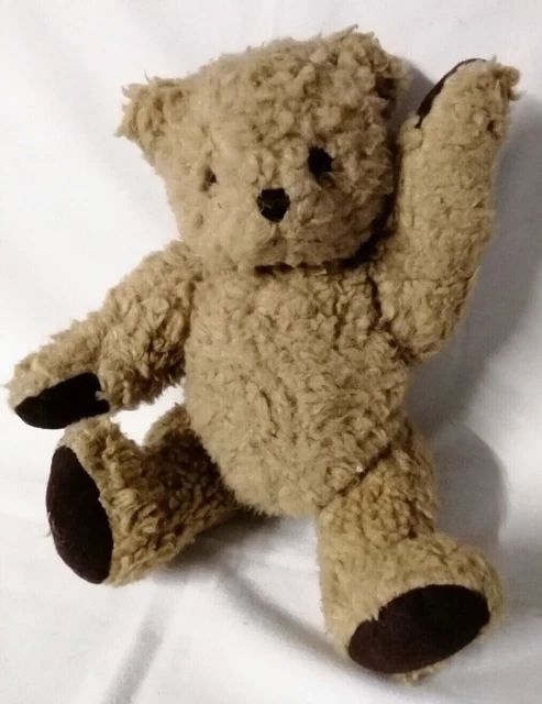VINTAGE TEDDY BEAR - 32cm Tall, Light brown with felt paws, Fully ...