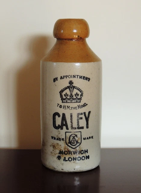 VINTAGE CALEY STONEWARE bottle By Appointment to 'The King ...