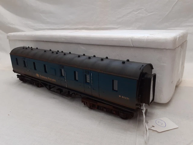 MTH BR BLUE Express Parcels Van, #3 of 3, weathered, (2-Rail) - see ...