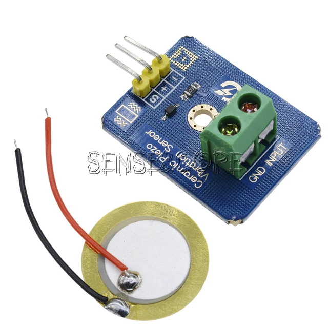 FÜR ARDUINO Rev3 Analog Piezoelectricity Ceramic Piezo Vibration Sensor ...