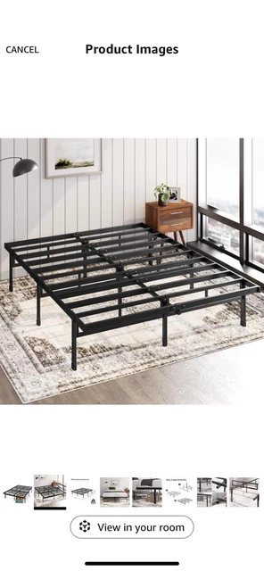 ZINUS JUSTIN DOUBLE Bed Frame £26.72 - PicClick UK