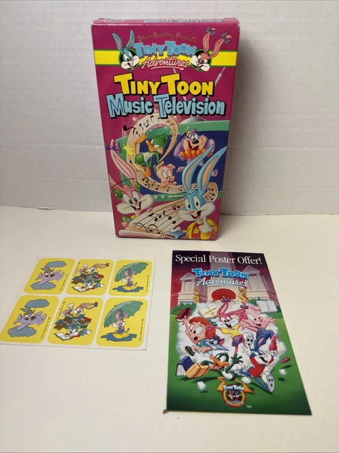 TINY TOON ADVENTURES Tiny Toon Music Television (VHS, 1993) With ...