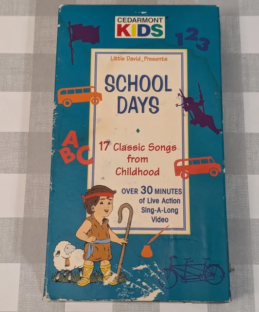 CEDARMONT KIDS SCHOOL Days VHS - 17 Christian Song-A-Long Songs Kid ...