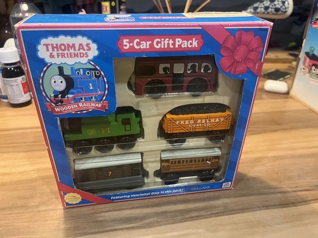 WOODEN THOMAS TANK Engine Train 5 CAR GIFT PACK - NEW EUR 44,35 ...
