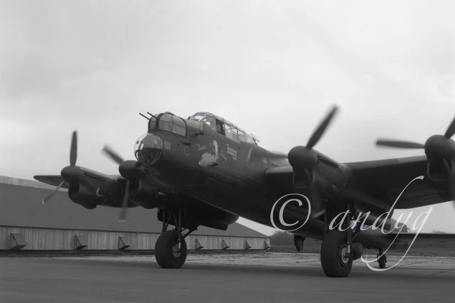MILITARY AIRCRAFT PHOTOGRAPH WW2 Bomber Avro Lancaster Just Jane (e71 ...