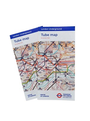 LONDON UNDERGROUND TUBE Map - NEW November 2022 - 3 Pack (1) £3.45 ...