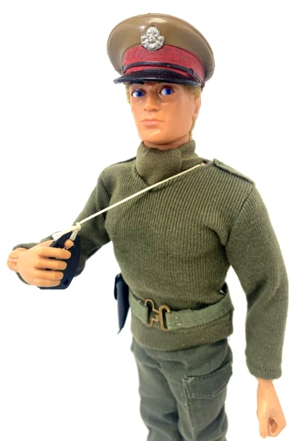 ORIGINAL VINTAGE TALKING Commander Action Man EEBP Eagle Eyes Blue ...