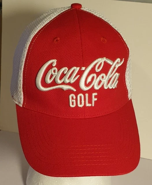 COCA-COLA GOLF CAP Red Front Panel with Coca-Cola Golf Embroided Logo ...