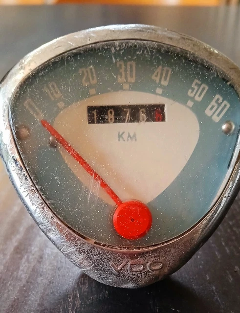 ORIGINAL VDO MOFA- /Fahrrad- TACHO 70er Jahre Oldtimer sog. "Käseecke ...
