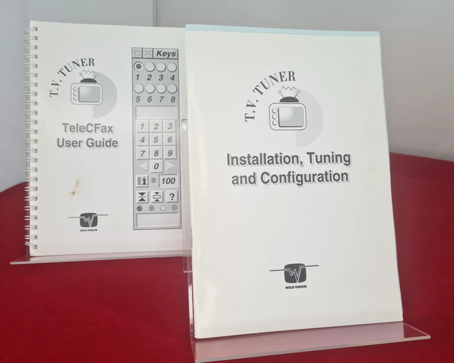 INSTALLATION & TUNING Guide & TeleCFax Guide for TV Tuner by Wild Vision 1994 £24.99 - PicClick UK