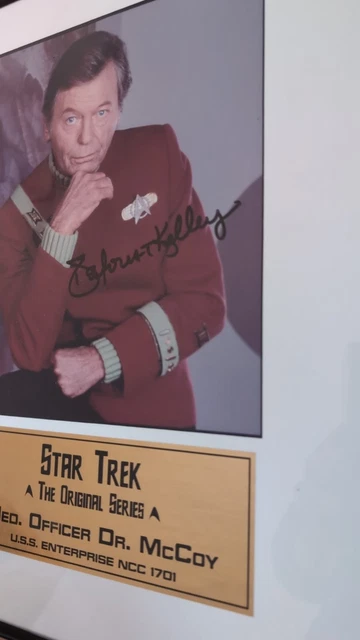 STAR TREK AUTOGRAMM "Pille" Dr. Lennard McCoy (Deforest Kelley ...