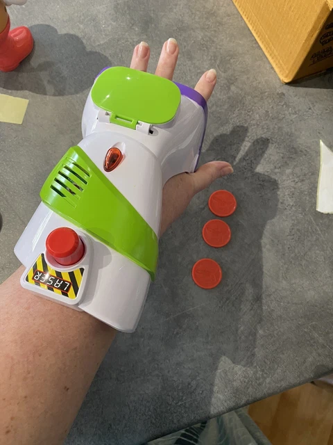 DISNEY PIXAR TOY Story Buzz Lightyear Wrist Blaster Launcher. Laser ...