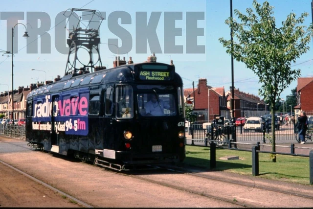 35MM SLIDE BLACKPOOL Transport Single Decker Tram Strassenbahn 678 2004 Original £4.99 - PicClick UK